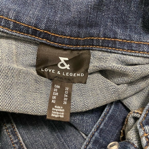 Love & Legend | Jackets & Coats | Love Legend Eliza Blue Denim Cotton ...